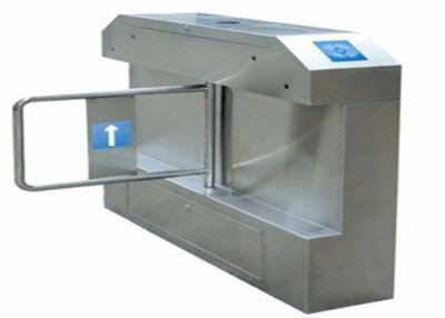 China High Speed Pedestrian Swing Gate , Double Direction Airport Half Height Turnstile for sale
