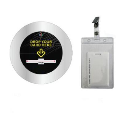 China Reusable access card system 100% accuracy dropbox visitor card collector for exit and entry for sale
