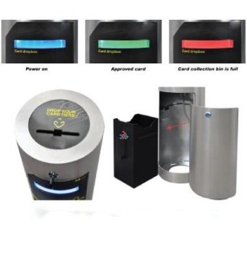 China Reusable access card system 100% accuracy dropbox visitor card collector for exit and entry for sale