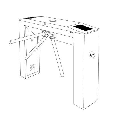 Китай Управление доступом IP 54 турникета руки пешехода 3 умного замка двойное ровное продается