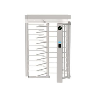 China Semi Auto Full Height Turnstile Single Lane Access Control Reader Building Outer Entrance for sale