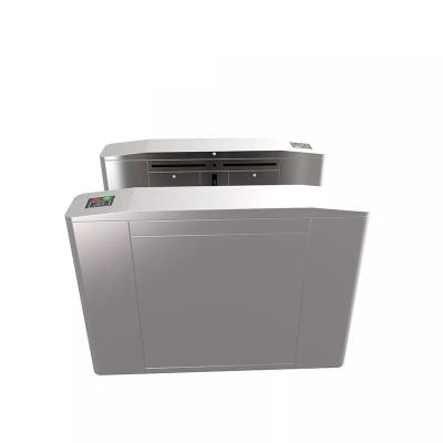 China Security BLDC Motor Flap Barrier Gate Turnstile RS485 Interface With RGB Light for sale