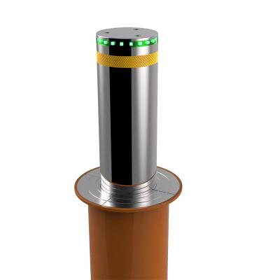 China Custom Retractable Security Bollards 219mm Diameter 600mm Height 6mm Thickness for sale