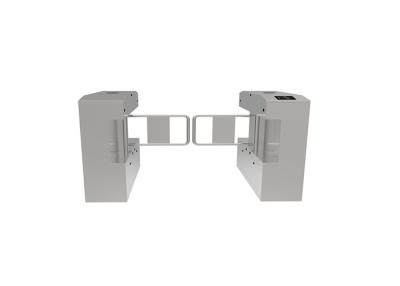 China Pedestrian Biometrics Swing Barrier Gate SUS304 Fingerprint RFID Reader for sale