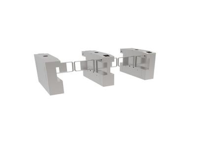 China Pedestrian Biometrics Swing Barrier Gate SUS304 Fingerprint RFID Reader for sale