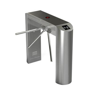 China Pedestrian Access Control System Tripod Turnstile Gate featuring Facial Fingerprint Recognition and Dry Contact Open Signal for sale
