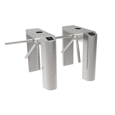 China Pedestrian Access Control System Tripod Turnstile Gate featuring Facial Fingerprint Recognition and Dry Contact Open Signal for sale