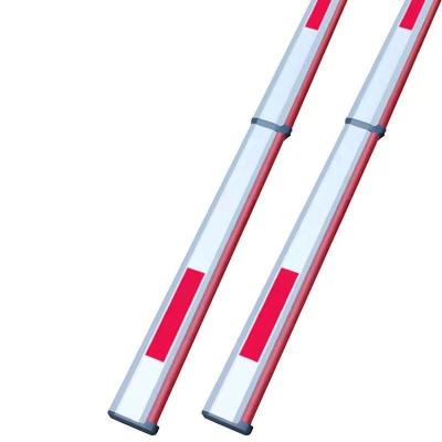 Cina 86x44mm Dimensione Braccio di barriera telescopica con supporto personalizzato Materiale in alluminio lunghezza 1-6 metri opzionale in vendita