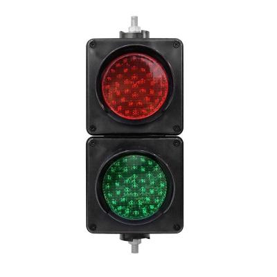 China 100mm 4-inch Red and Green 2-Color LED Traffic Light for Stop-and-Go Dock Loading and Unloading Platform for sale