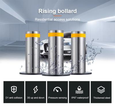 China Full-Automatic Hydraulic Rising Bollard with 3-4 Seconds Lowering Time 5 Million Times Service Life and K4/K8/K12 Anti-Collision Levels for sale