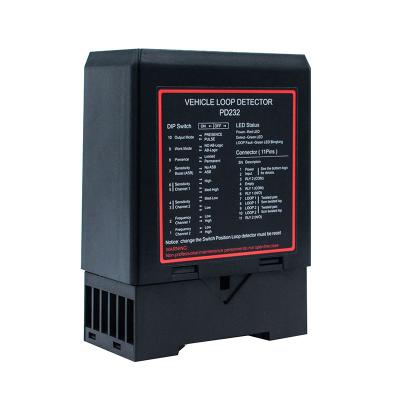 China PD232 PD234 Dual Channel Inductive Loop Vehicle Detector with 220V/12V~24V Voltage and -20°C to +65°C Operating Temperature for Parking Barrier System for sale