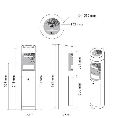 China Máquina recolectora de tarjetas inteligentes con aceptación de tarjetas de 10 cm de ancho, entrada de alimentación AC230 y recolector de tarjetas de salida automática Dropbox en venta