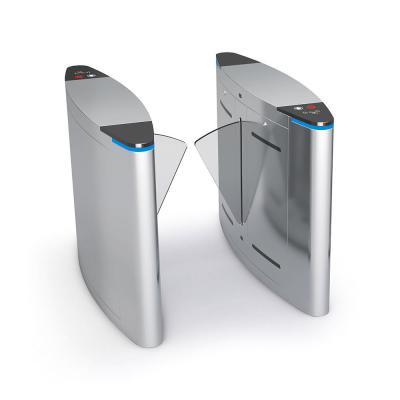 China 304 Stainless Steel Face Recognition Flap Barrier Gate with 30~40 Persons/Min Access Control Turnstile for sale