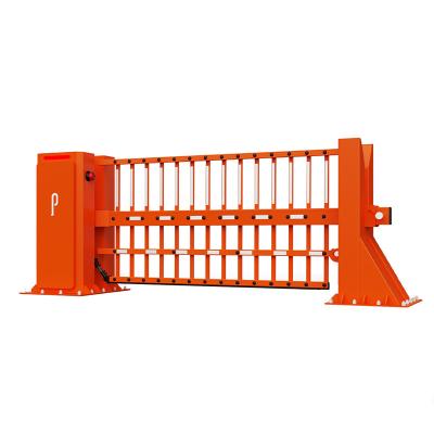 China Heavy-duty Automatic Barrier Gate with Impact Resistance Level 80KM/h, DC Brushless Gear Motor, and Encrypted Remote Control for sale