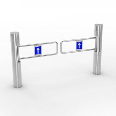 China Full Automatic Bi-Directional Pedestrian Swing Gate with 304 Stainless Steel Construction for sale