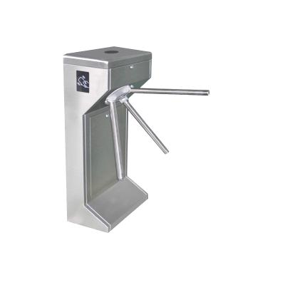 China Outdoor Semi Automatic Tripod Turnstile Gate with SS304 Housing and 510mm Drop Arm for Access Control for sale