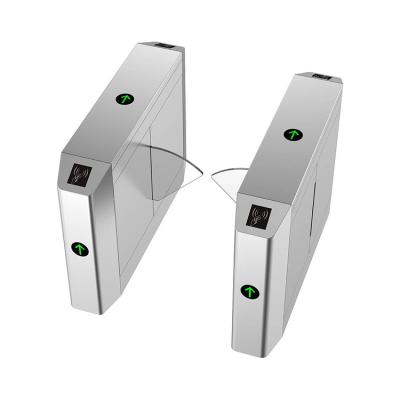 China 24V BLDC Flap Barrier Turnstile Wire Drawing AC100V With Face Recognition for sale