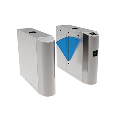 China CE Certificated RFID Card Reader Bidirectional Flap Barrier Gate For Fitness Center for sale
