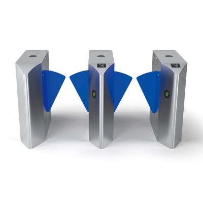China RFID / Fingerprint / Barcode Reader Flap Barrier Gate For Entrance System for sale
