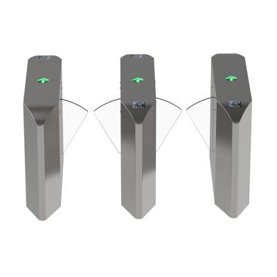 China Double Passage Speed Gate with CE Certificate and Soft Silica Gel Flap Retractable Barrier Gate for sale