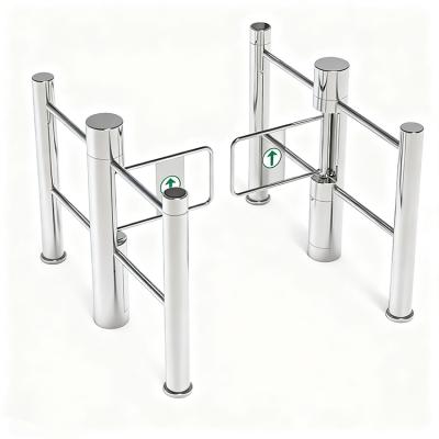 China SS304 Pedestrian Swing Gate with 1500mm Width and Anti Tailgating for Wheelchair Access for sale