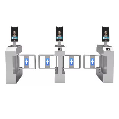 China DC24V Waterproof Swing Barrier Gate with Biometric System and 30 Person/Minute Passing Speed for sale