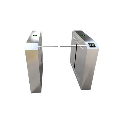 China SS304 Drop Arm Turnstile Barrier Gate with Fingerprint Face Recognition and 30 Person Per Minute Flow Control for sale