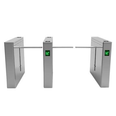 China SS304 Material Drop Arm Turnstile with 30 Persons/Min Flow Rate and IP54 Rating for Secure Access Control for sale