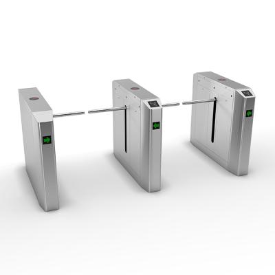China Bidirectional BLDC Motor Drop Arm Turnstile with 30 Person/Min Flow Rate for Access Control for sale