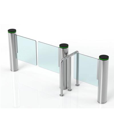 China 168mm Diameter Pedestrian Swing Gate with DC Brushless Motor and Self Closing Function for sale