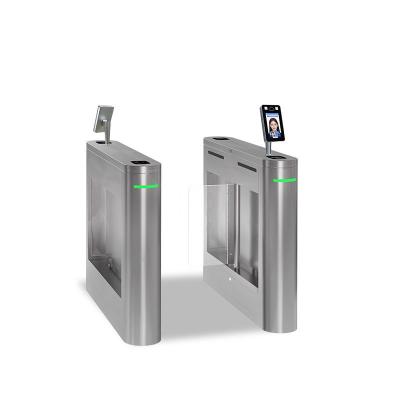 China TCP/IP Access Control Noise Free SS304 Swing Barrier Gate for Metro Station for sale