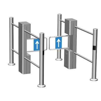 China RS485 LED Indicator 900mm Lane SS304 Swing Barrier Gate with Swing Arm Barrier for sale