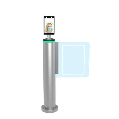 China IP54 Self Closing Cylindrical Swing Barrier Gate For Building for sale