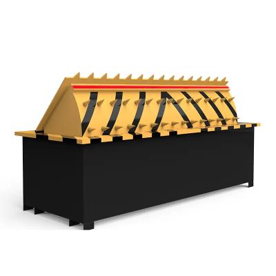 China Heavy Duty Hydraulic Road Blocker with 70 Tons Axis Loading and 300mm to 800mm Rising Height Featuring PLC Control for sale