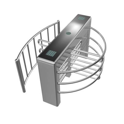 China Electronic RFID Half Height Turnstile Gate with 90 Degree Rotating 304 Stainless Steel and Automatic Reset Function for sale