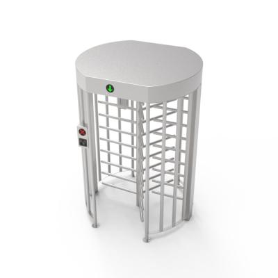 China Swipe Card Reader Full Height Turnstile High Security 38mm Round Tube for sale