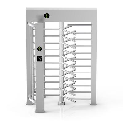 China 120° Rotors Full Height Turnstile with 600mm Width and Stainless Steel Construction for sale
