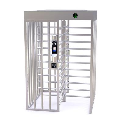 China 40W Unidirectional Full Height Turnstile with 4 Sections LED Display Full Height Barrier for sale