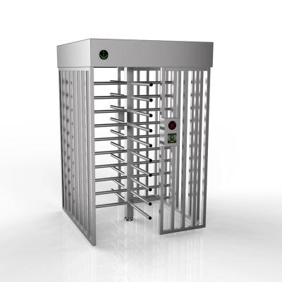 China Face Recognition Temperature Measuring Full Height Turnstile with SUS304 Stainless Steel for High Security Access Control for sale