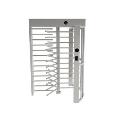 China 90 Degree Rotating Bi-directional Full Height Turnstile with Biometric Fingerprint RFID Card Reader and SS304 Frame for sale