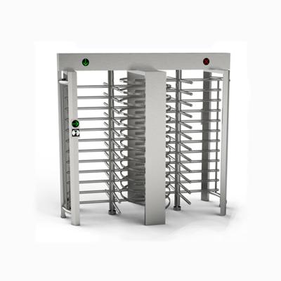 China Heavy Duty IP54 Full Height Turnstile Gate Double Passage 24V Solenoid Control Motor for sale