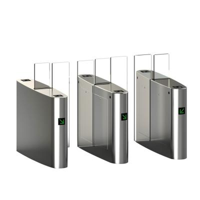 China Anti Clipping BLDC Motor 100W Automatic Pedestrian Turnstile Access Control Swing Turnstile for sale