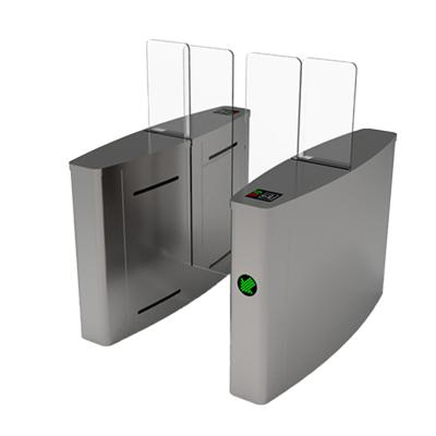 China 304 Stainless Steel Electronic Sliding Turnstile with Bi-Directional Control and Automatic Reset Function for sale
