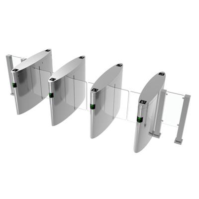 China High Security Waist Height Sliding Panel Barrier Access Control Turnstile with 900mm Panel Height 30 Persons/Minute Flow Rate and IP54 Rating for sale