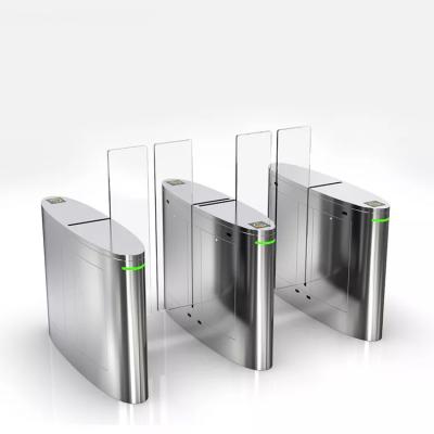 China SS304 Stainless Steel BLDC Motor Sliding Turnstile Gate with 550mm Channel Width for Access Control for sale