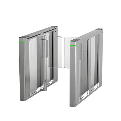 China 40W DC BLDC Motor High Security Waist Height SS304 Acrylic Speed Gate Turnstile Gate for sale