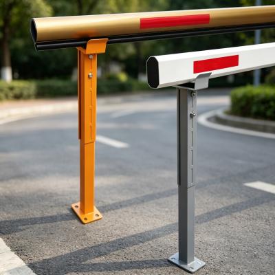 China Adjustable Height 76cm to 105cm Rust-proof Baked Paint Anti-collision Cushion Barrier Gate Arm Support Stand for Parking Boom Barrier for sale