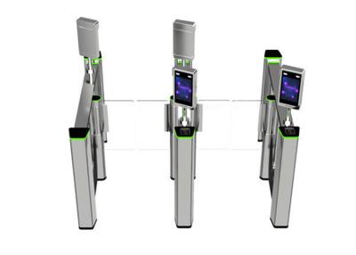SUS304 Biometric Recognition Glass Turnstile Gate with 50persons/min Speed for Secure Access Control