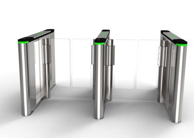 China 100W Acrylic AC100V Speed Gate Turnstile 24V BLDC Waist Height Turnstile for sale
