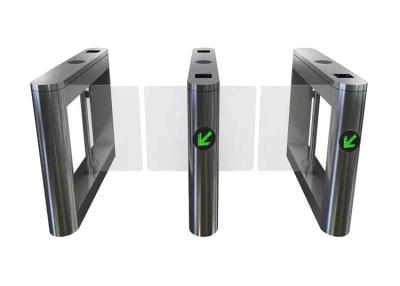 China IR Sensor IP44 40W Acrylic Swing Barrier Turnstile Fast Pass Speed BLDC for sale
